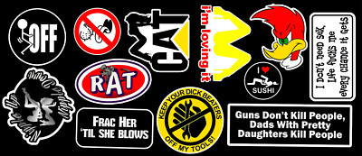 12 Offensive Vinyl Sticker Pack #1 | eBay
