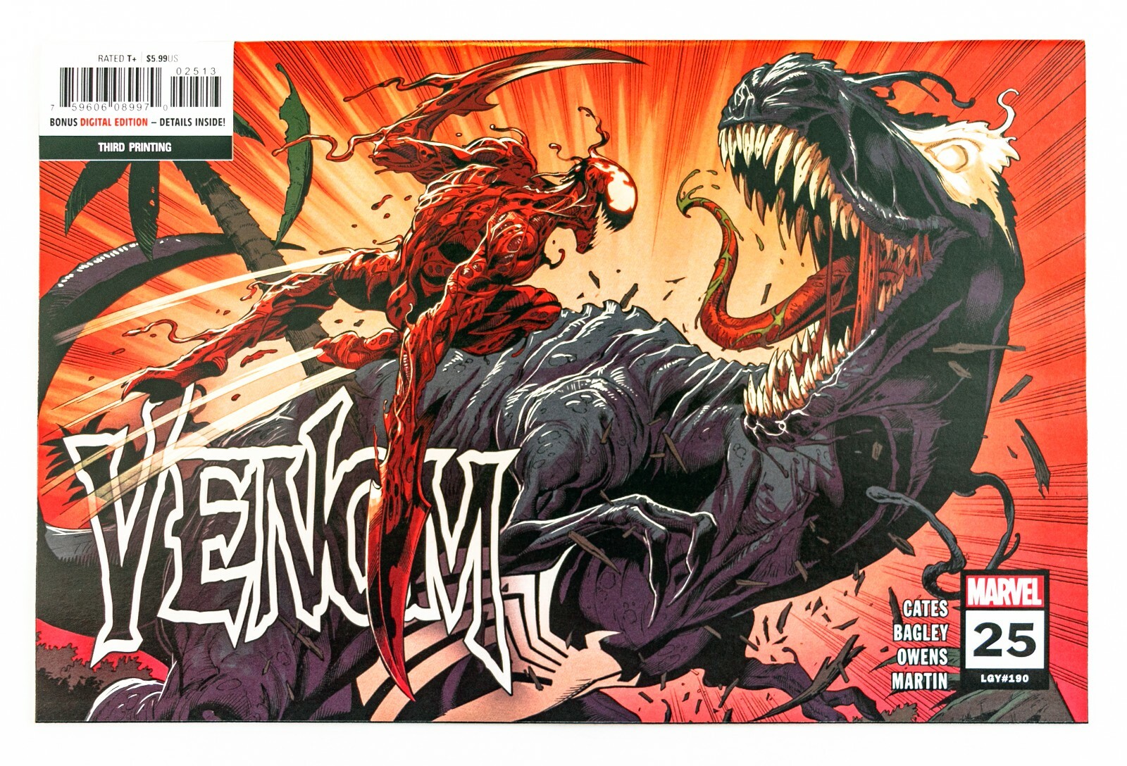 Venom #25 (2018 Marvel) 1st App of VIRUS! Codex! Wraparound & 3rd Print ...