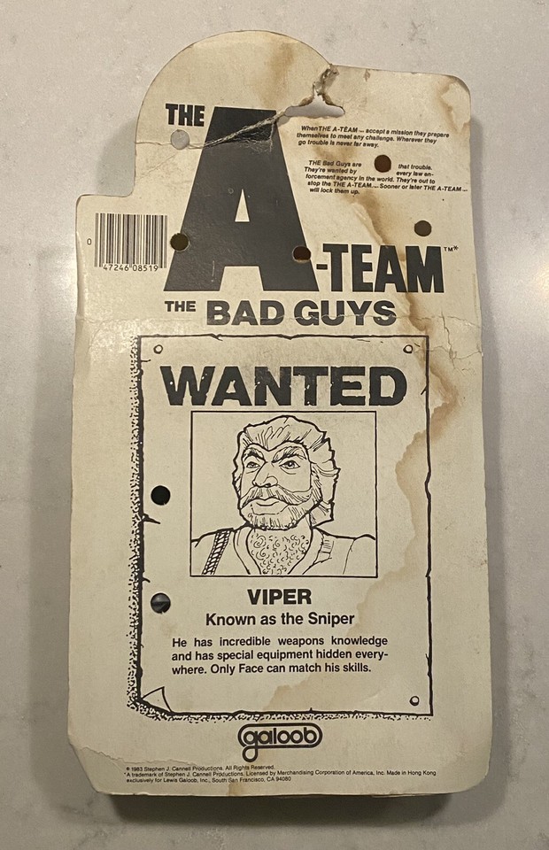 GALOOB The A-Team VIPER 1983 A Team Bad Guys | eBay