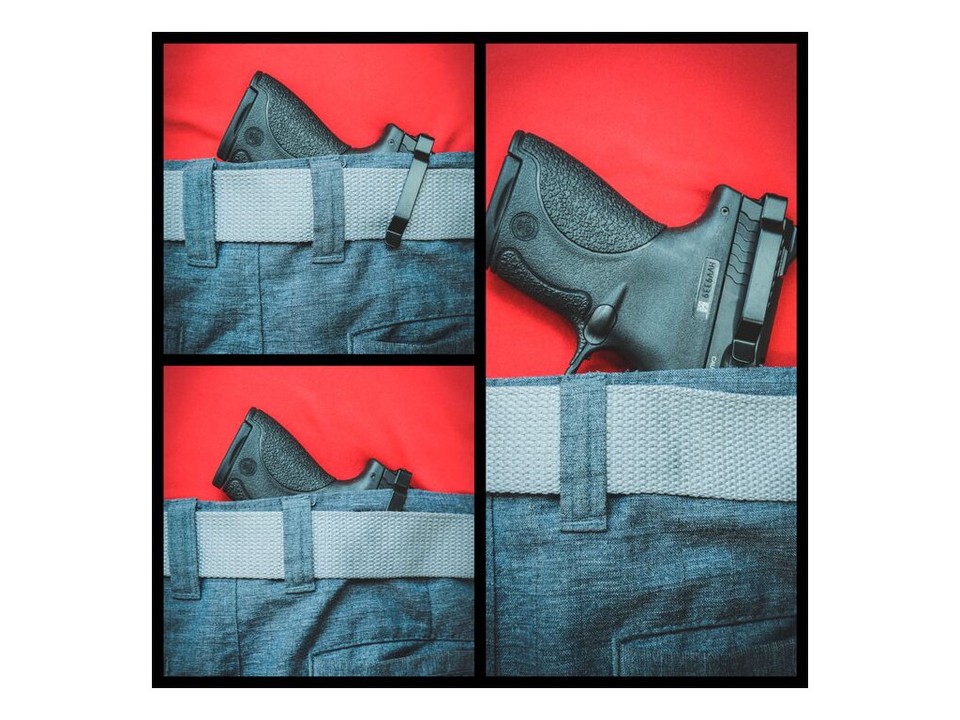 Clipdraw Belt Clip for Smith & Wesson M&P Shield 9mm & .40 + IWB OWB ...