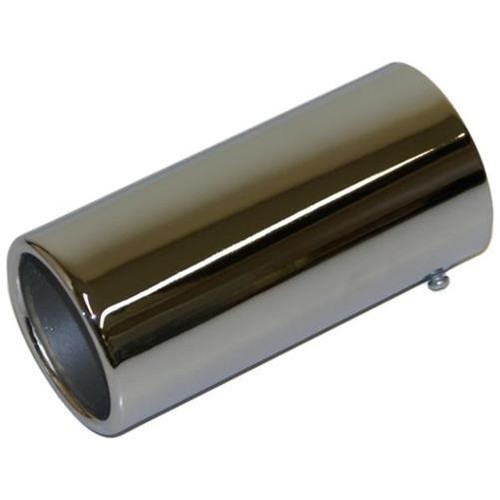 Chrome Quality Exhaust Shiny Solid Tail Pipe Trim Tip End 55-65mm ...