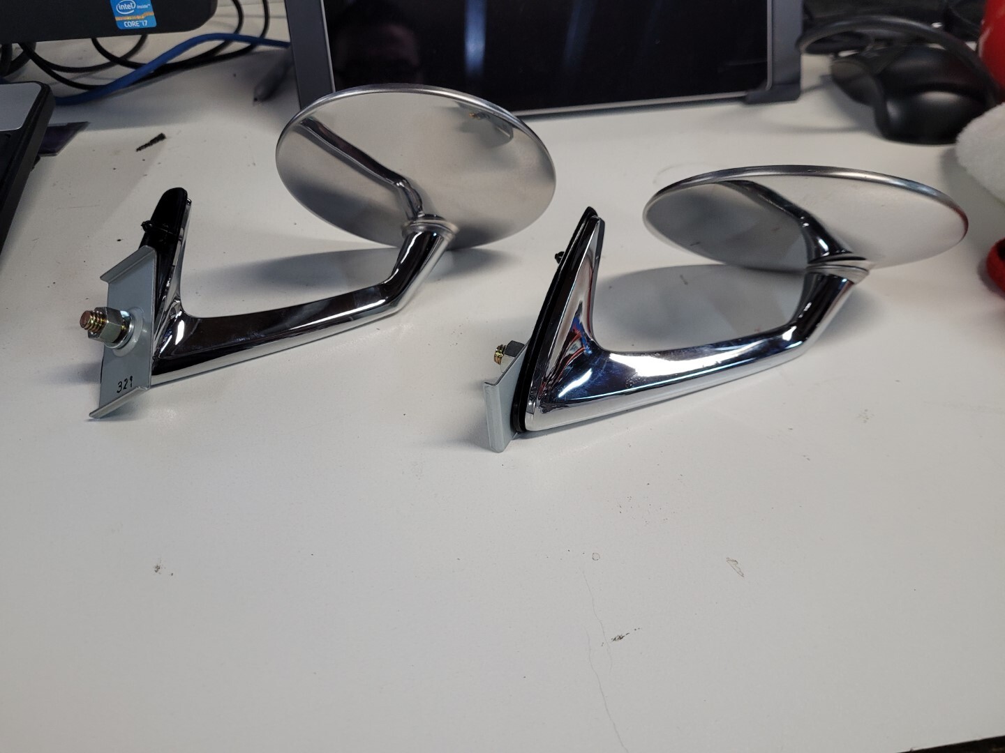 BRAND NEW genuine OEM DATSUN chrome fender mirrors NISSAN ROADSTER 240z ...