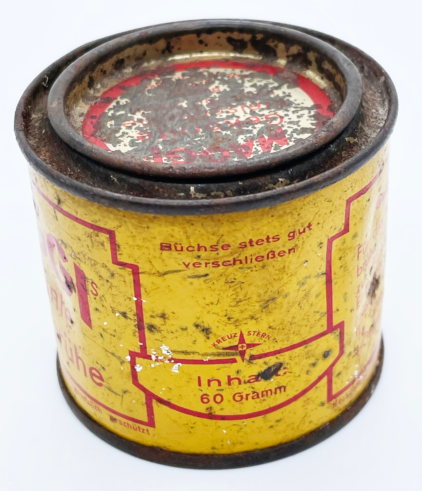 Maggi Dose Blechdose 60 Gramm Fleischbrühe Nostalgie Vintage Sammler ...