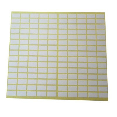 150 Sticky White Label 8x20 mm Small Price Tag Blank Sticker Mark Self ...