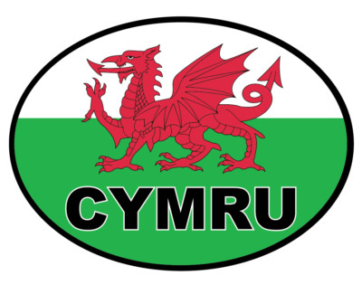 CYMRU OVAL Flag, car, van decal sticker | eBay UK