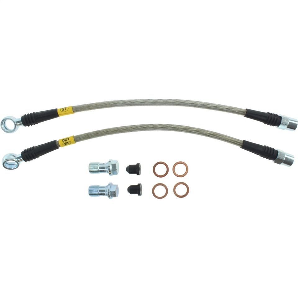 StopTech 950.33508 Stainless Steel Braided Brake Hose Kit Fits 07-08 ...