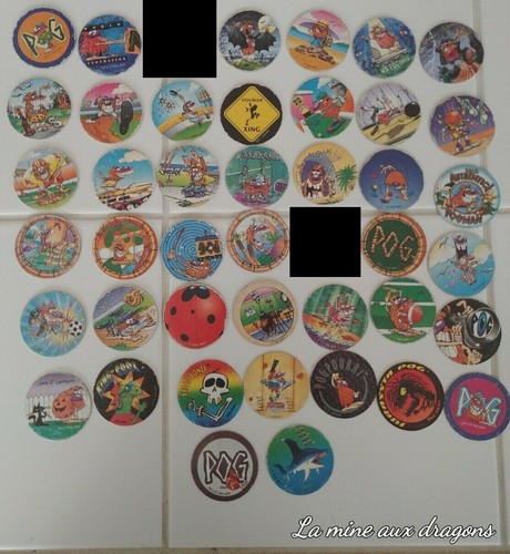 Lot 42 pogs Avimage serie 1 Capitaine Caverne World Pog Fédération Caps ...