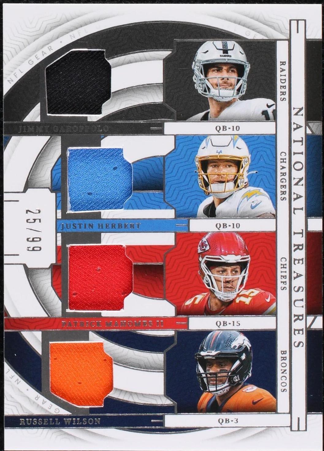 2023 Panini National Treasures - Nfl Gear Quad Materials Patrick ...