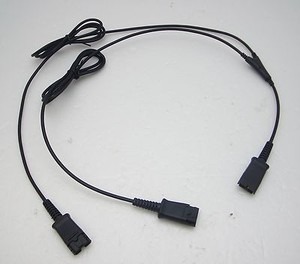Plantronics Headset Y Splitter Supervisor Training Cable without Mute ...