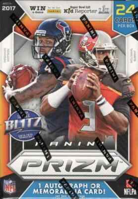NEW Factory Sealed 2017 Prizm Blaster Football Box Patrick Mahomes ...