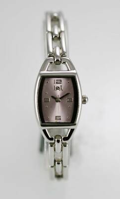 LEI Watch Womens Stainless Steel Silver Water Resistant Battery Pastels ...