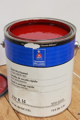 Paint Machinery Red Enamel Quick Dry 1 Gallon Alkyd Industrial Coating ...