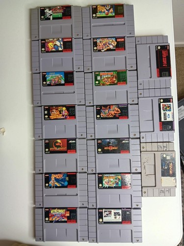 Super Nintendo SNES Game Lot (17 Games) – ALL Tested and Authentic! | eBay