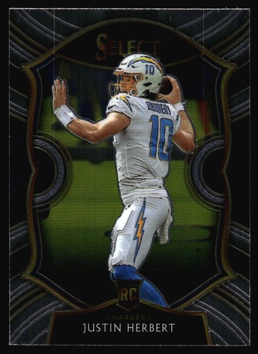 2020 Panini Select Justin Herbert Rookie Concourse Level #44 Chargers ...