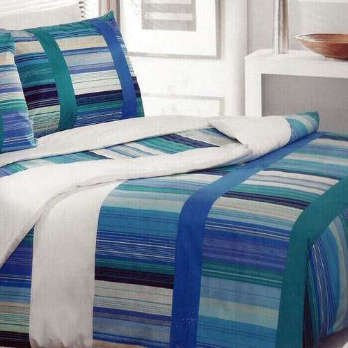 Partex Grenada DOUBLE Bed Quilt Cover Set. 225TC. Polyester-Cotton ...