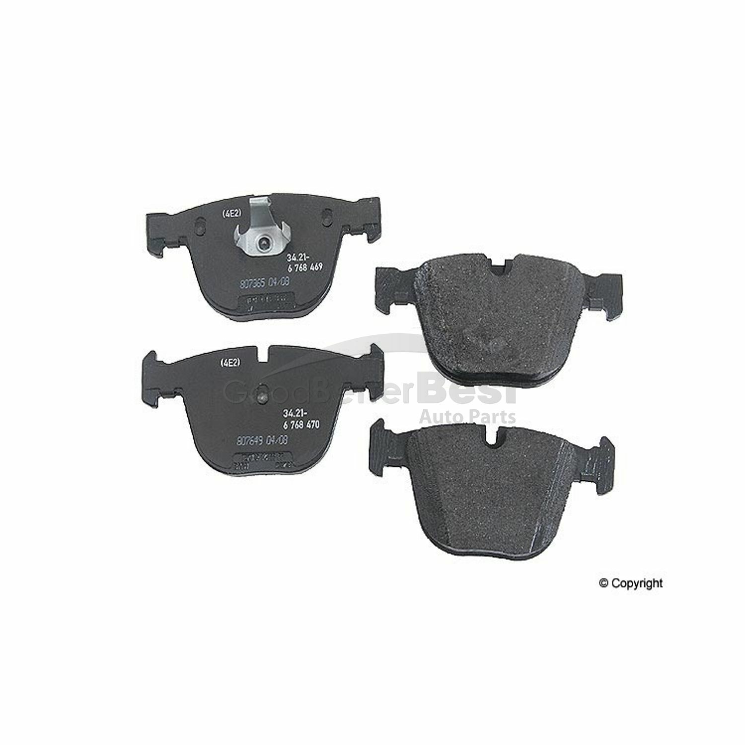 One New Genuine Disc Brake Pad Set Rear 34216768471 for BMW | eBay