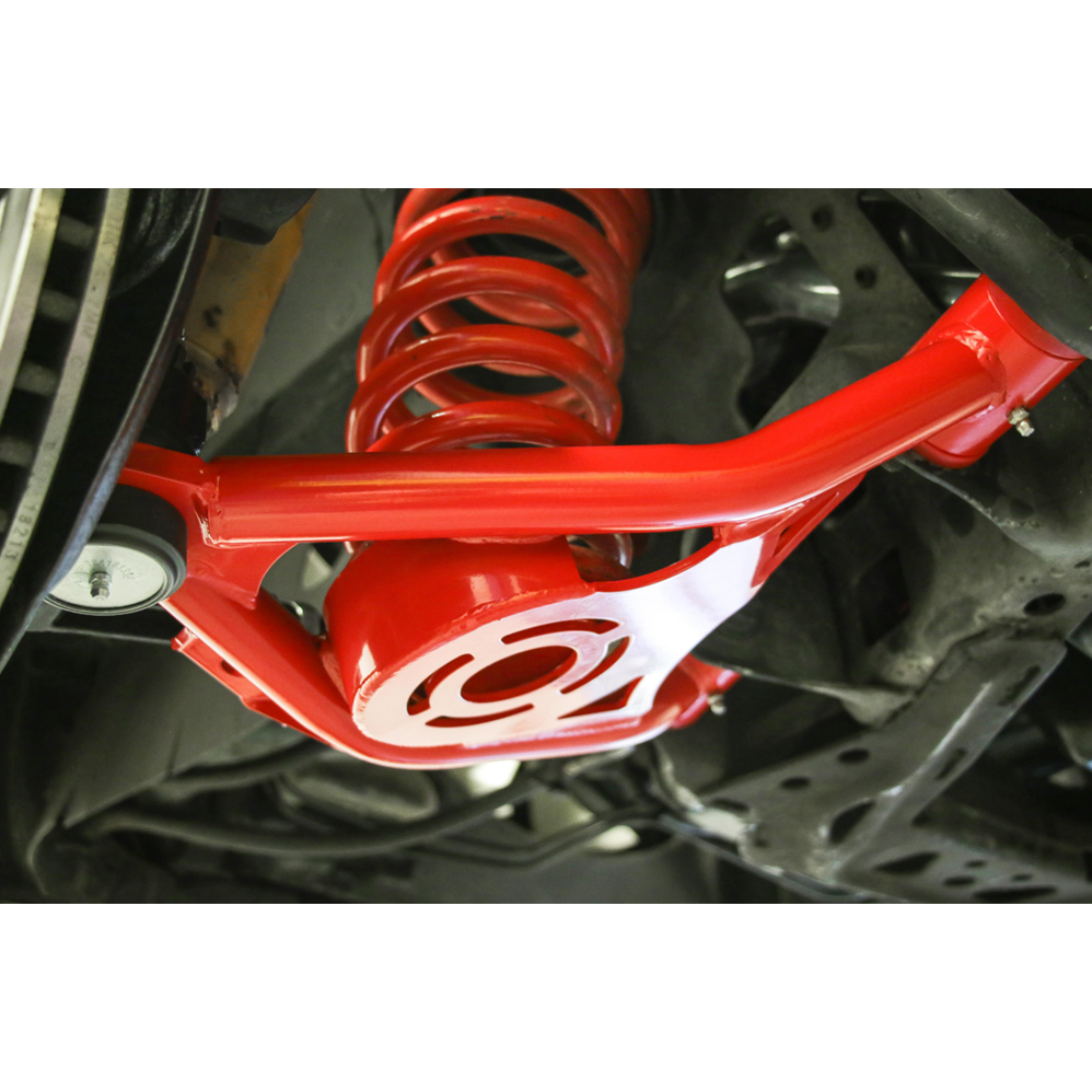 BMR Non-Adj Lower A-Arms Standard Ball Joint Spring Pocket Red For Ford ...
