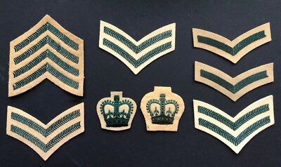 British Army No. 2 Dress Chevrons & Badges The Light Infantry (1968 ...