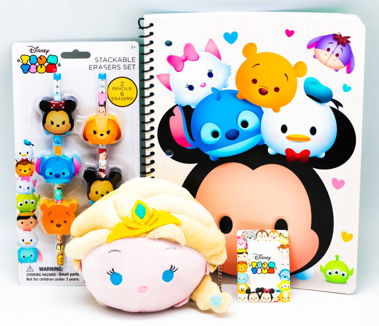 Walt Disney TSUM TSUM Mickey Blind Pack Notebook Elsa Purse Pencils ...