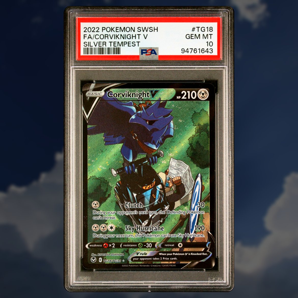 Corviknight V - PSA 10 - Silver Tempest TG18 Trainer Gallery Pokemon ...