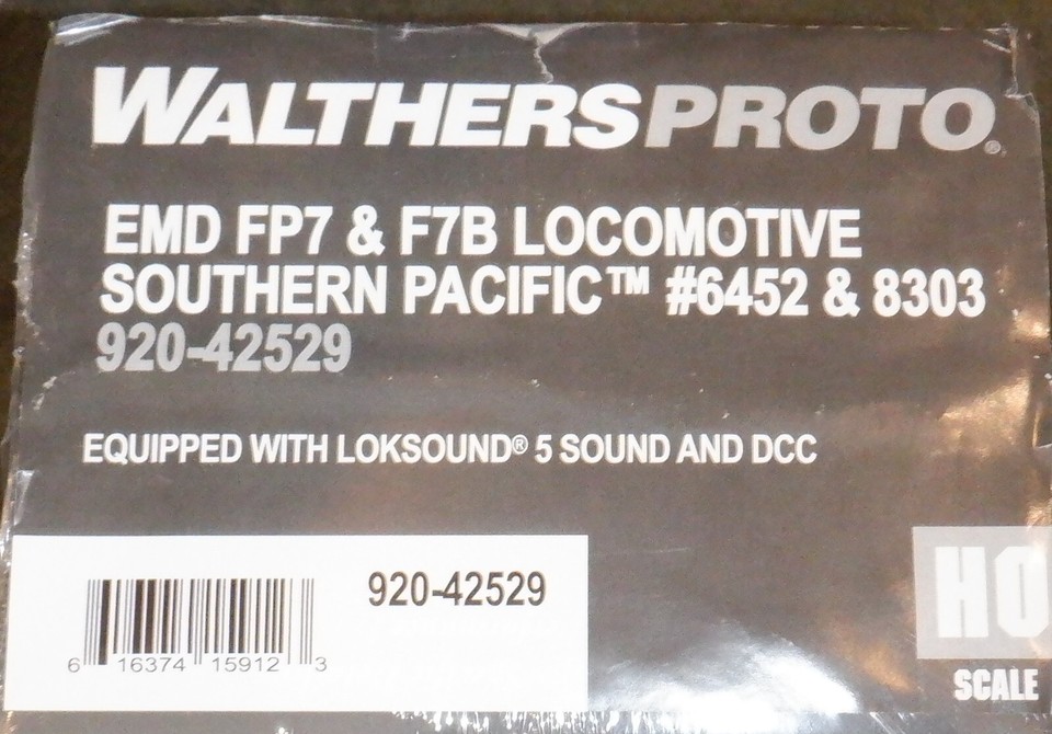 WALTHER Proto HO - Southern Pacific FP7 & F7B set #6452 & 8303 DCC ...
