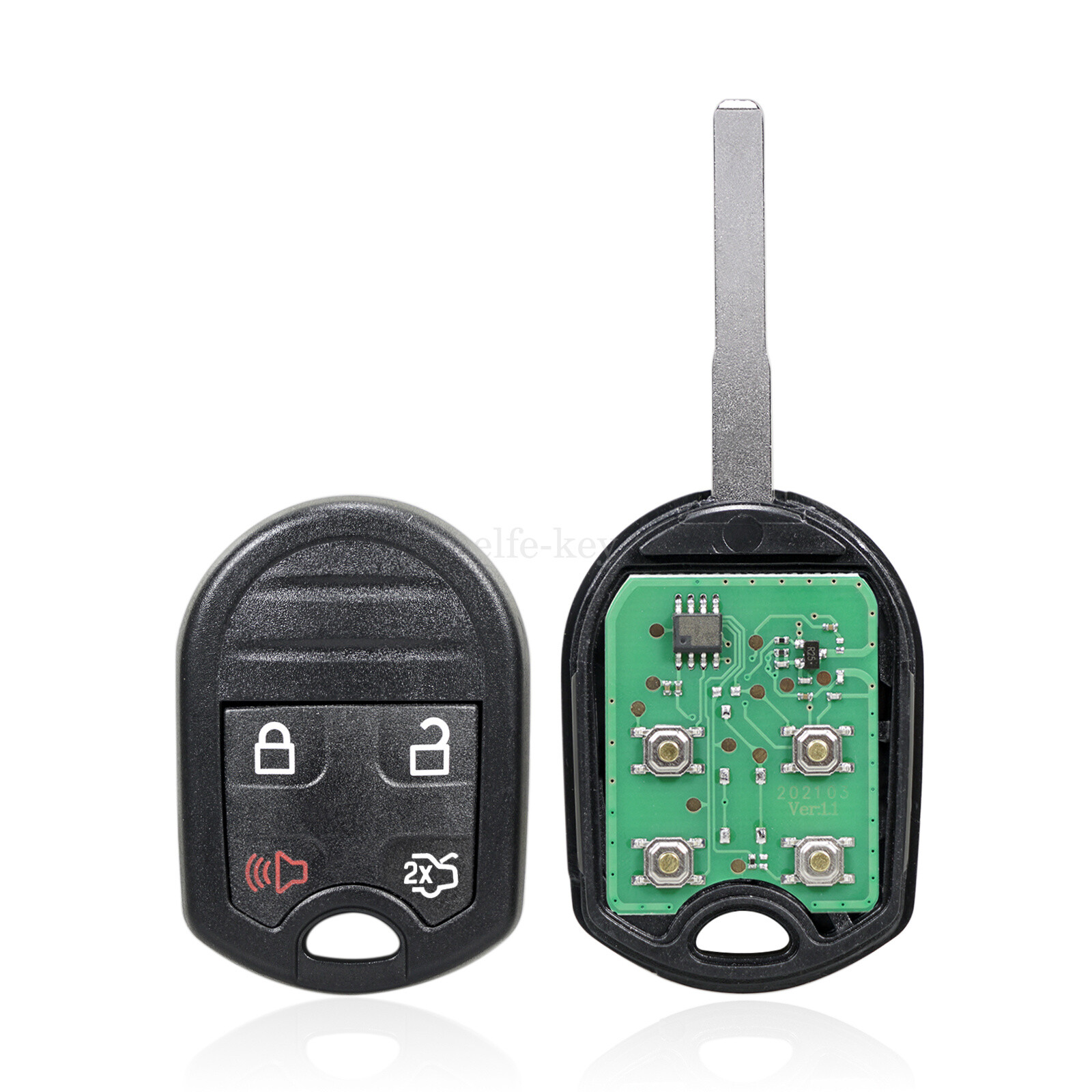 2 For Ford Fiesta Keyless Entry Remote Key Fob 4B 4D63 2015 2016 2017 ...