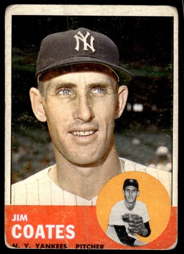 1963 Topps Jim Coates New York Yankees #237 | eBay