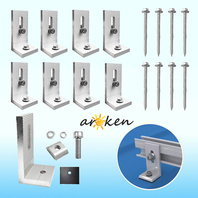 90° Alu Winkel L Winkel Kreuzverbund Verbindungswinkel PV Solarmodul ...