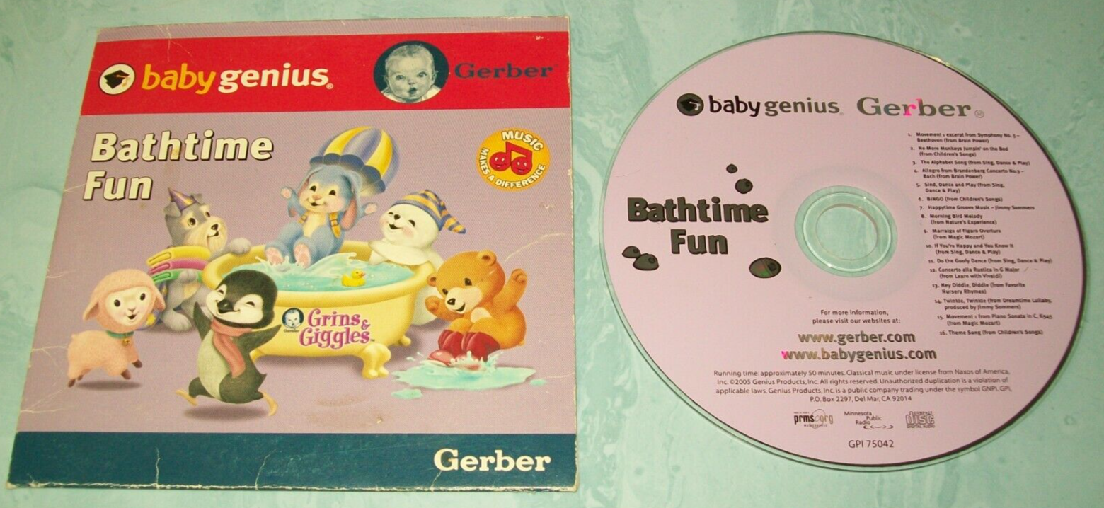 Baby Genius Bathtime Fun (CD, 2005, Gerber Promo) | eBay