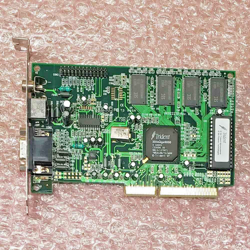 1998 OnSpeed Trident 3DImage 9850 4MB SDRAM AGP 2x graphics card S ...