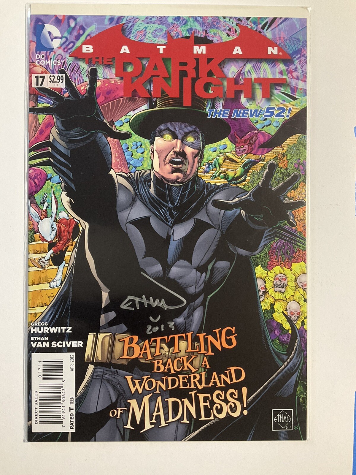 Batman Dark Knight 17 Near Mint Nm Signed Ethan Dc | eBay