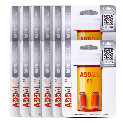 Addall Rapid Release Supplement 12 Pack #1 Effective Alternative Brain ...