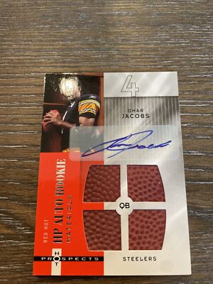 2006 Fleer Hot Prospects Rookie Auto Omar Jacobs /99 Steelers | eBay
