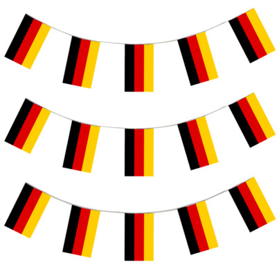 GERMANY GERMAN BUNTING FLAG DECORATION FLAGS NATIONAL EUROS FOOTBALL ...
