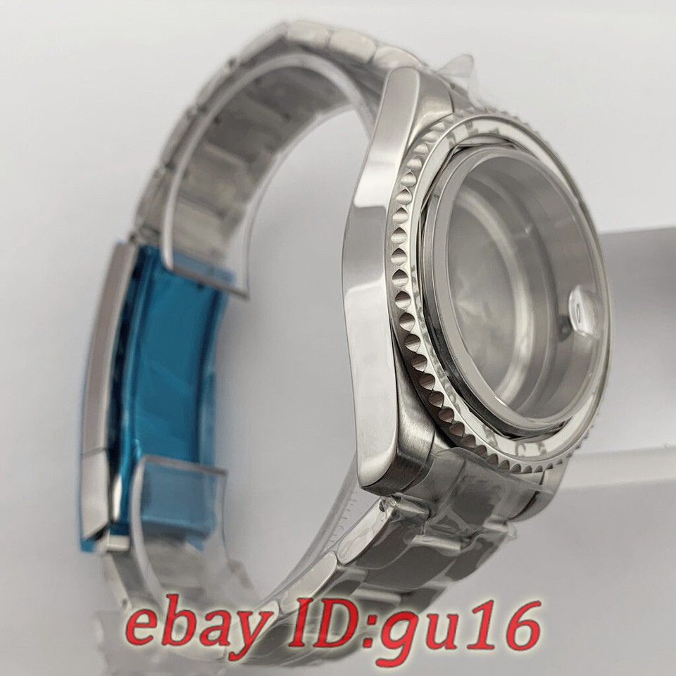 40mm White Ceramic bezel Watch Case Fit NH34 NH35 ETA 2824/2836 Miyota ...