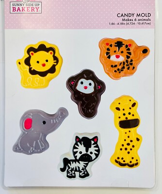 Baby Zoo Animals Chocolate Candy Mold Party Supply Favors Birthday Baby ...