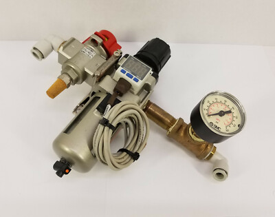 SMC Pressure Filter Regulator AW30-N03-Z with 3 Port Lockout Valve ...
