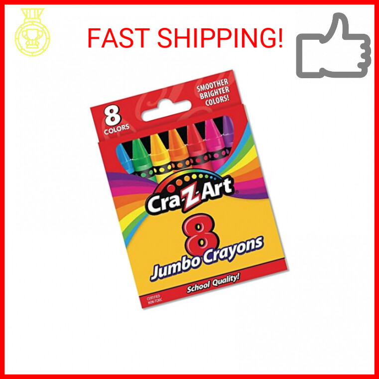 Cra-Z-Art Jumbo Crayons, 8 Assorted Colors, 8/Pack (10203WM48) | eBay
