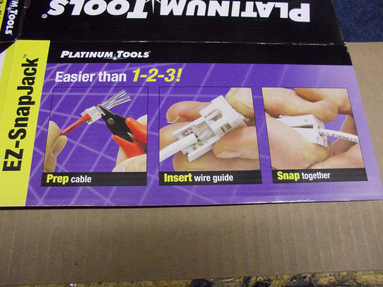 EZ-Snap Jack CAT6 Red 706RD-1 by Platinum Tools, RJ45 Keystone Jack ...