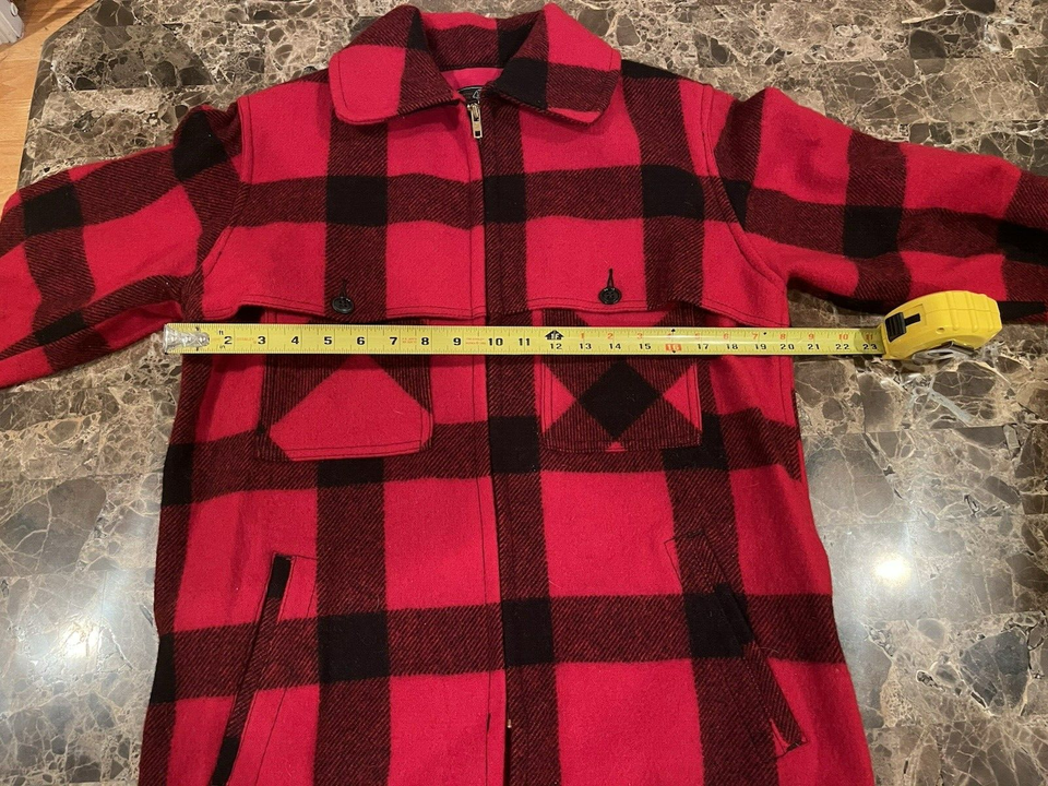 JOHNSON WOOL MILLS MACKINAW JACKET MADE IN USA VINTAGE MENS Sz 38 ...