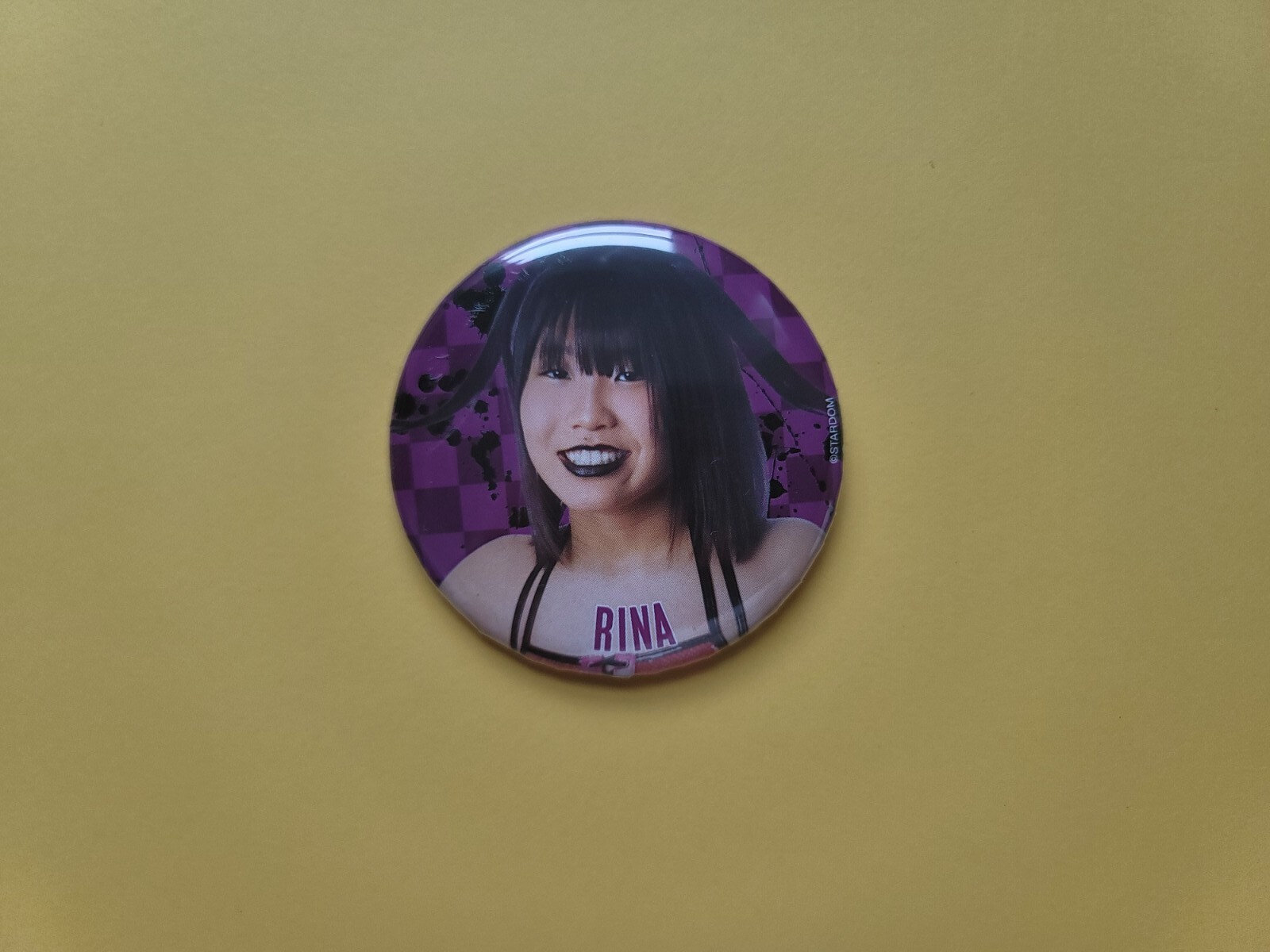 Stardom Rina Button Women's Pro Wrestling Joshi Collectors Pin Oedi Tai ...