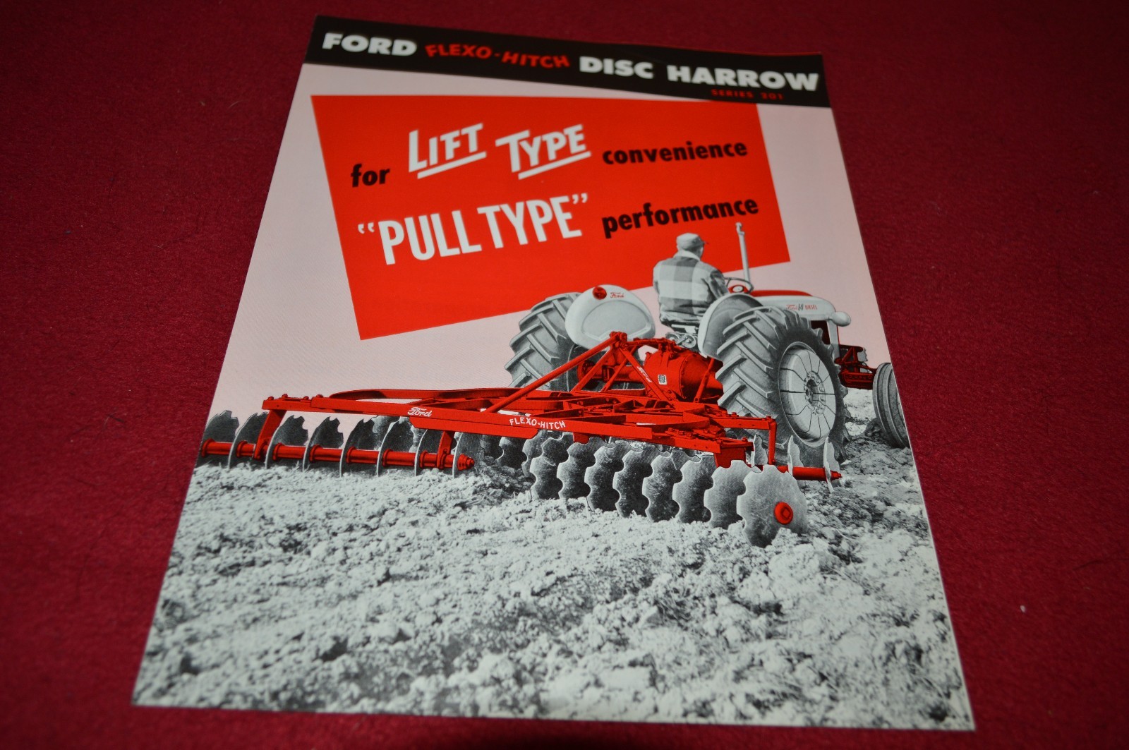 Ford Tractor Series 201 Flex Hitch Disc Harrow Dealer's Brochure LCPA3 ...