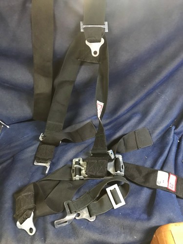 Used Simpson racing seat belts-5 point harness, Black, SFI Spec 16.1 | eBay