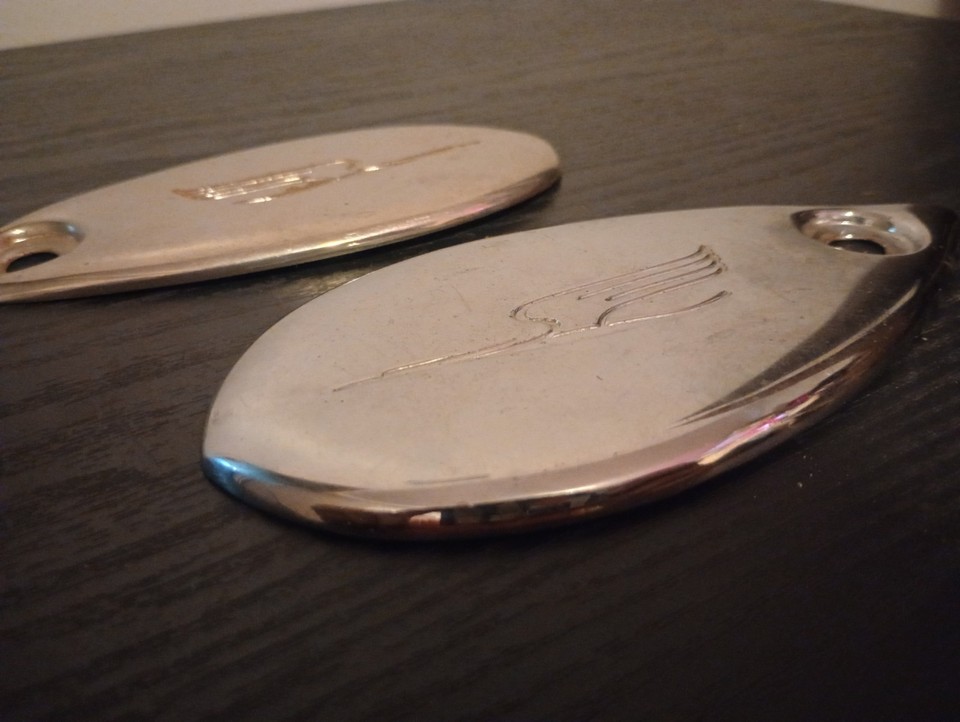 Harley 1930-57 Knucklehead Chrome Bird Springer Fork Rocker Covers | eBay