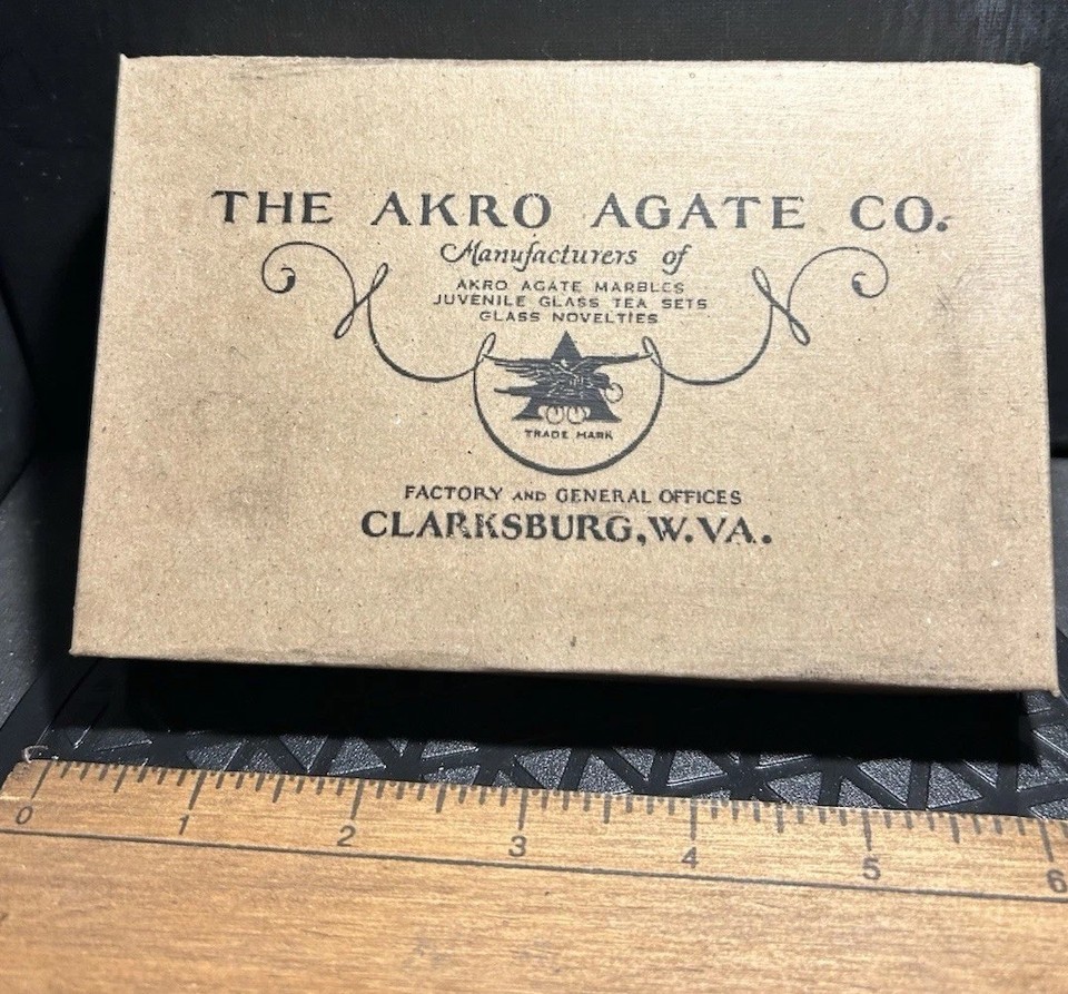 Akro Agates Single Layer Marble Box With Divider | eBay