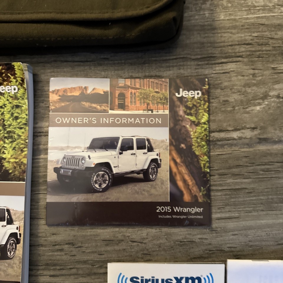 2015 Jeep Wrangler Owners Manual User Guide W Case Information DVD CD ...