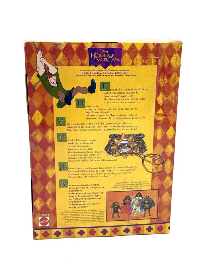 Mattel Disney Quasimodo The Hunchback of Gobbo Di Notre Dame Doll NIB ...