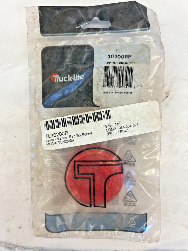 Truck-Lite 30 Series Marker and Clearance Light, Red 30200R BRAND NEW ...