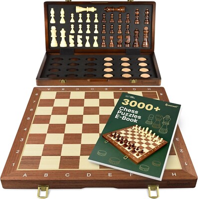 15” Tournament Chess Set – Professional Chess Board for Adults Wooden ...