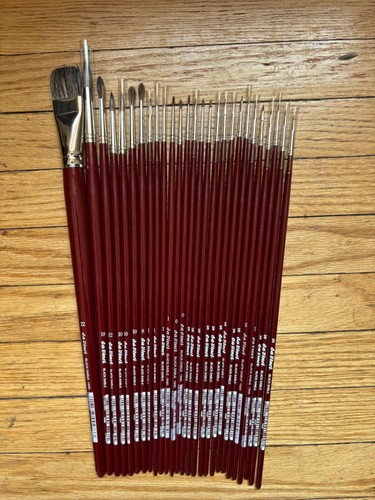 Lot of 27 Da Vinci Black Sable Paint Brushes - Brand New Never Used ...